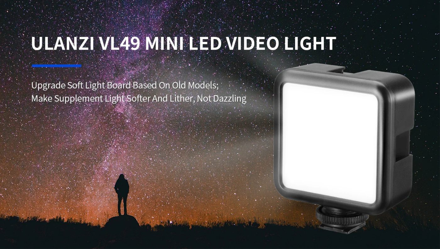 Ulanzi VL49 Rechargeable Mini LED Light | Digital2home