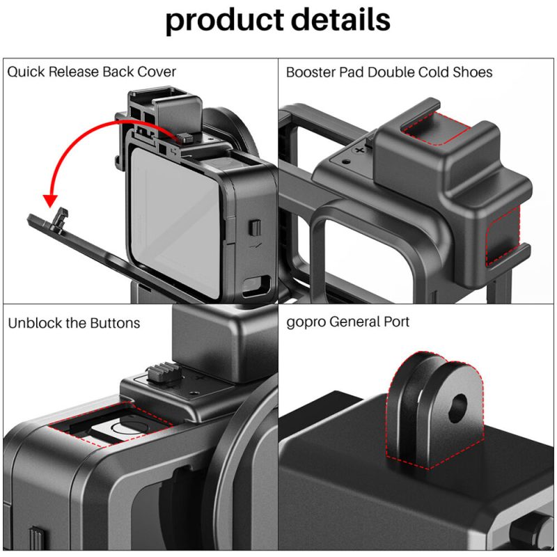 Ulanzi G9-4 Plastic Camera Cage For GoPro HERO 9/10/11/12 Black | Digital2home