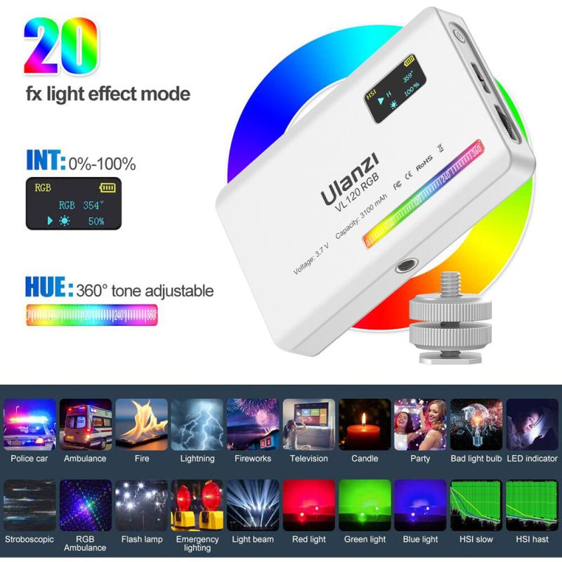Ulanzi VL120 RGB LED Video Light | Digital2home