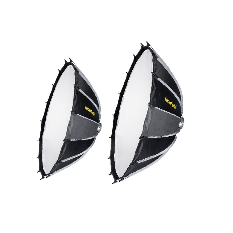 NiceFoto 85cm/100cm Quick Set Up Deep Beauty Dish Softbox With Grid ...