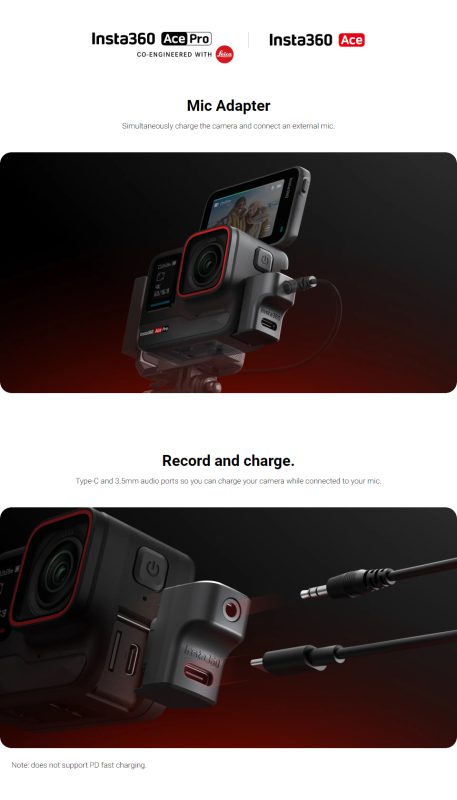 Insta360 Mic Adapter for ACE Pro | Digital2home