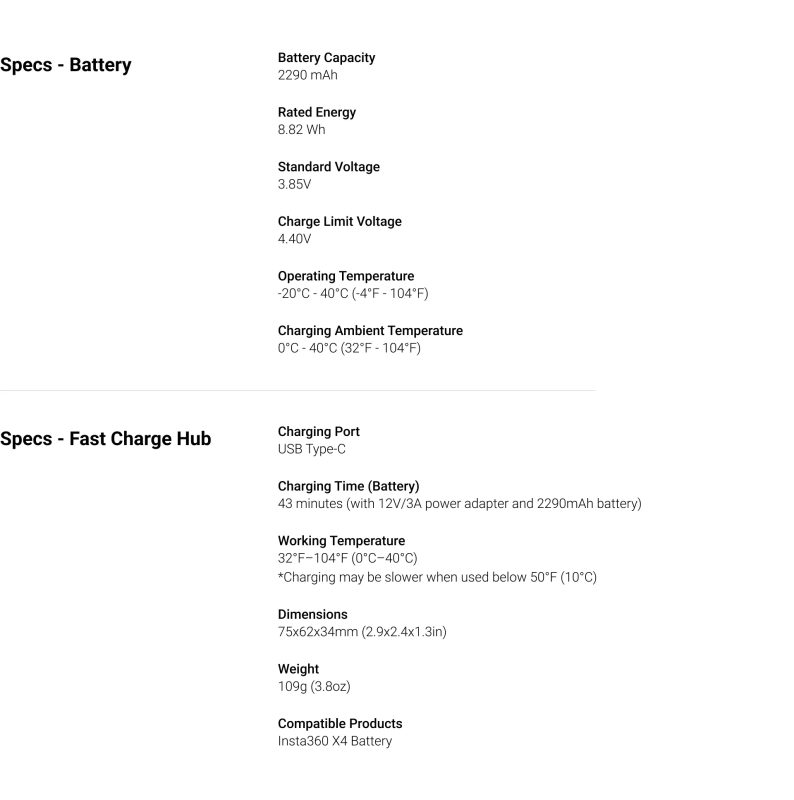 Insta360 X4 Fast Charge Hub | Digital2home